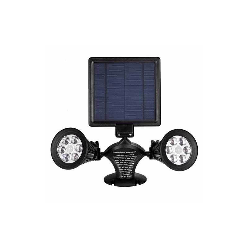 Double Spots solaire 12 Led avec Détecteur de mouvement YH0502-PIR...